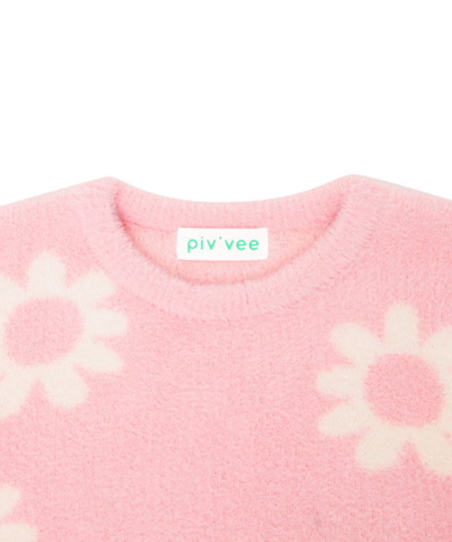 PIV'VEE Daisy Garden Sweater - Bubble Pink – Sokim Mode